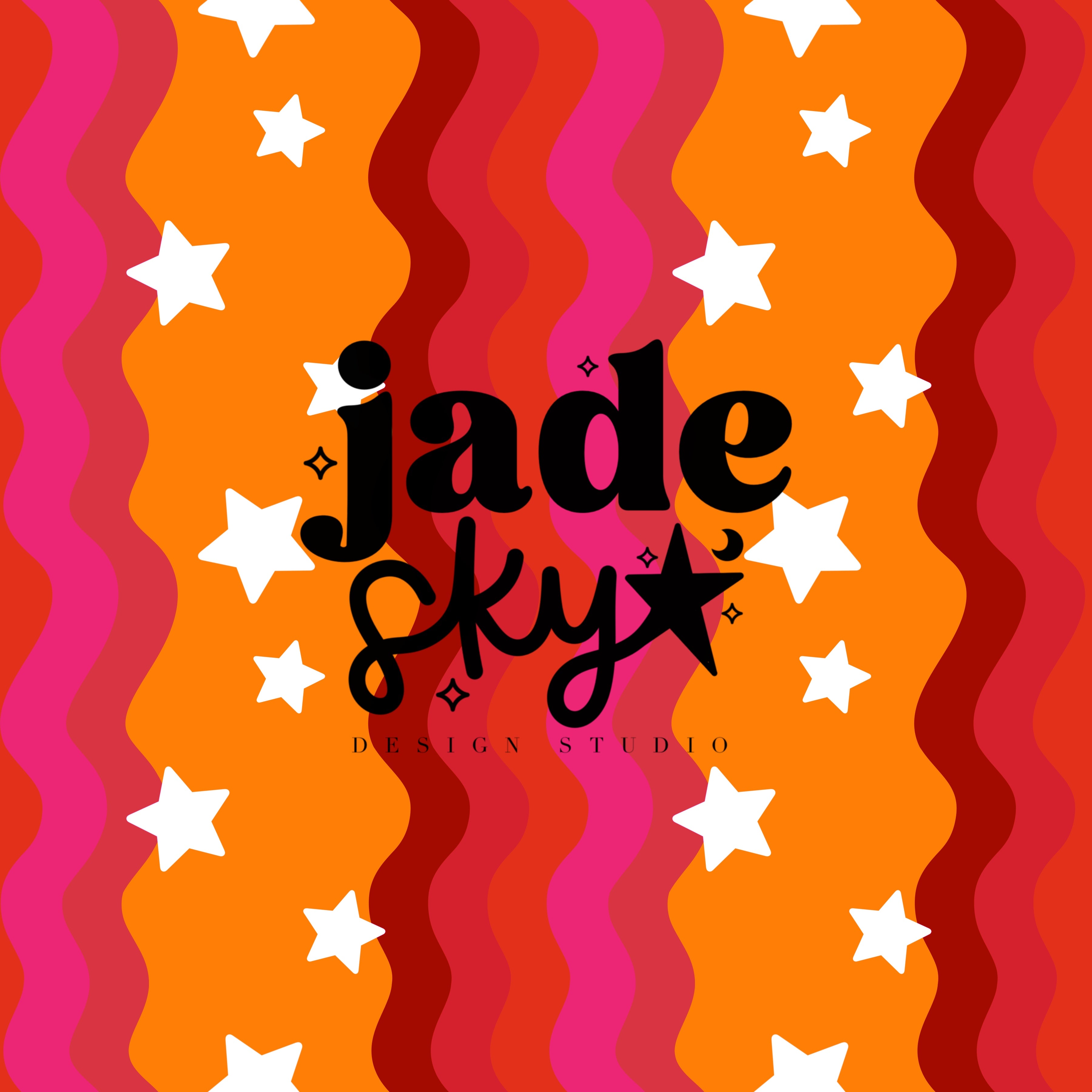 Wavy stars 2 – Jade Sky Design Studio